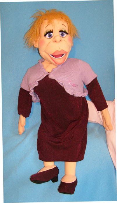 Meg, woman puppet. Puppet for sale