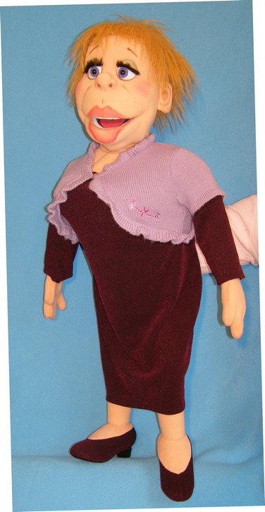 Meg, woman puppet. Puppet for sale