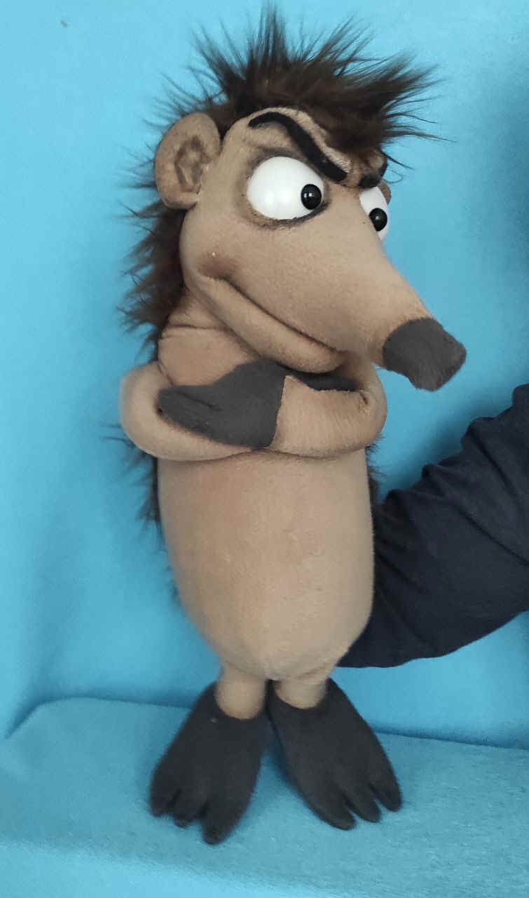 Rick the echidna puppet, Puppet for sale.