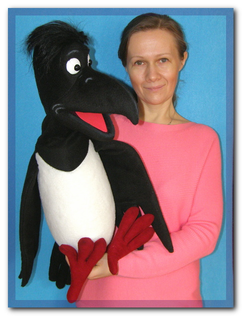 Lucie the Magpie puppet, Puppet for sale