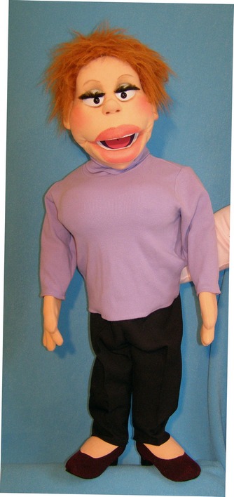 Tina, woman puppet. Puppet for sale