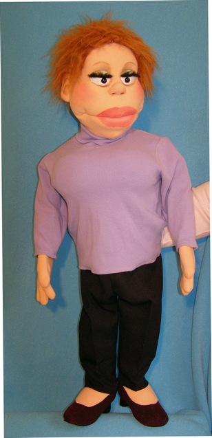 Tina, woman puppet. Puppet for sale