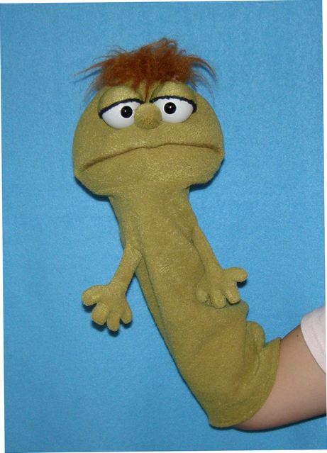 Worm puppet, Puppet for sale.